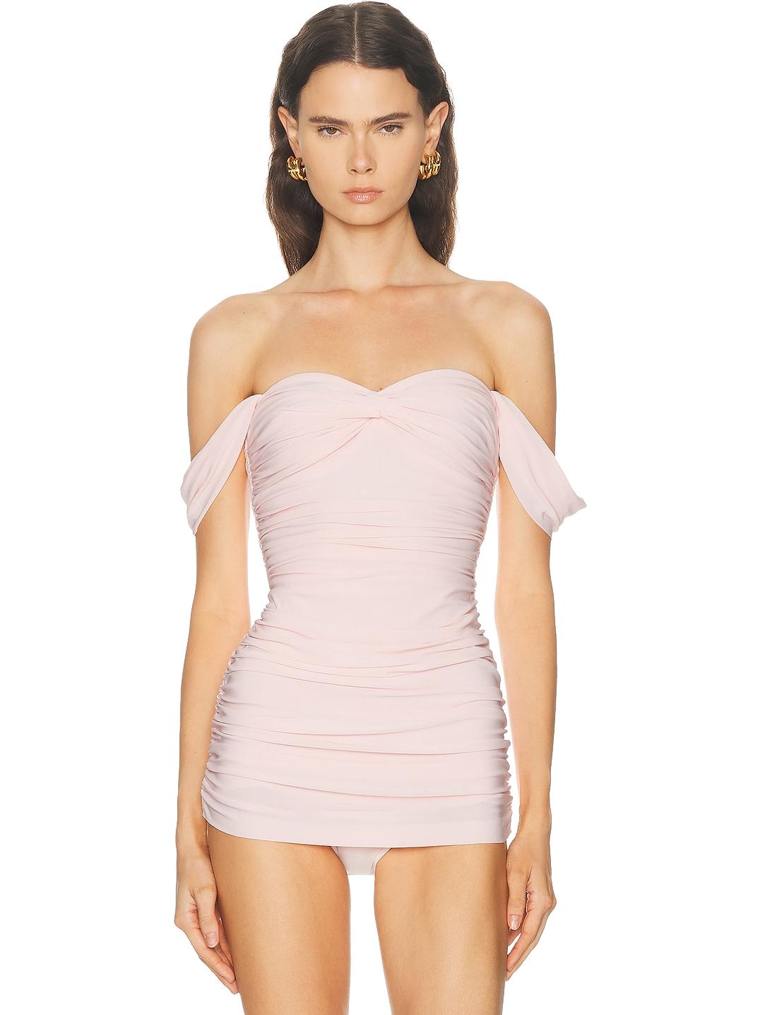 NORMA KAMALI Walter Mio With Wringlet Sleeve Bodysuit